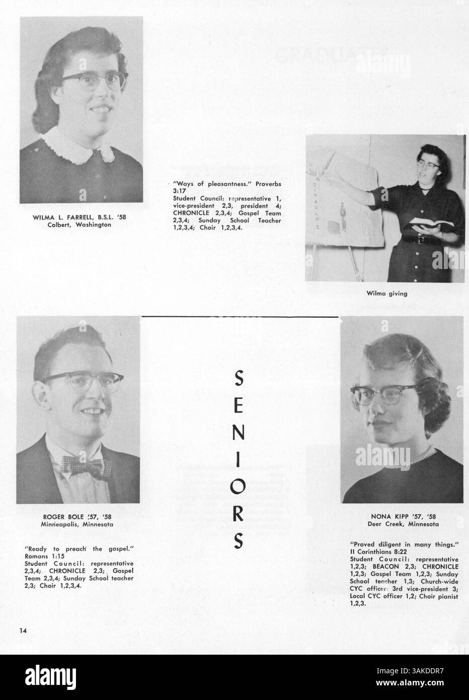 The 1957-1958 'Beacon' yearbook captures the significant academic and ...