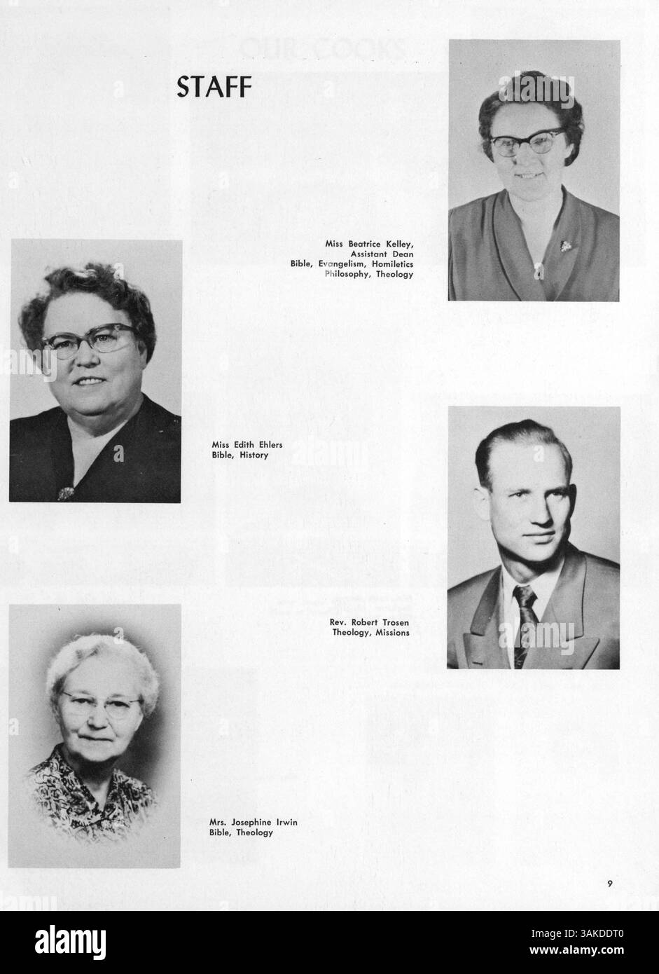 Class of 1958 yearbook Black and White Stock Photos & Images - Alamy