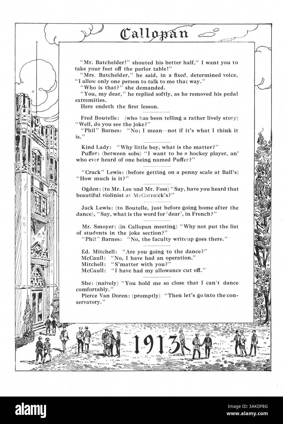 The 1913 Blake Yearbook, 'The Callopan,' records the academic, athletic ...