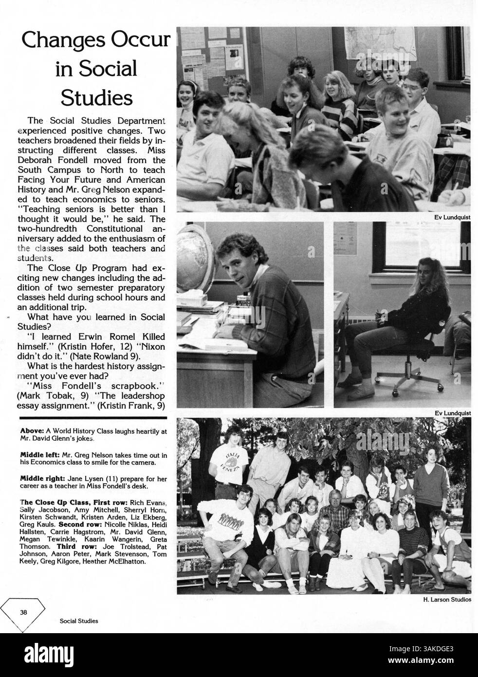 'Antler: In the Rough,' the 1988 Minnehaha Academy yearbook, documents ...