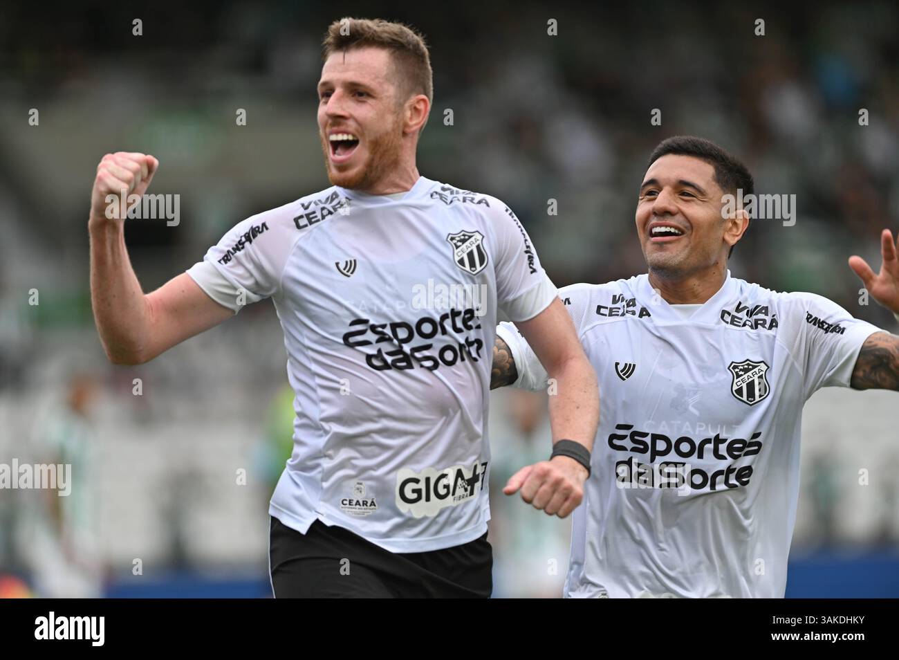 Caxias Do Sul, Brazil. 12th Apr, 2025. Images of the football match ...