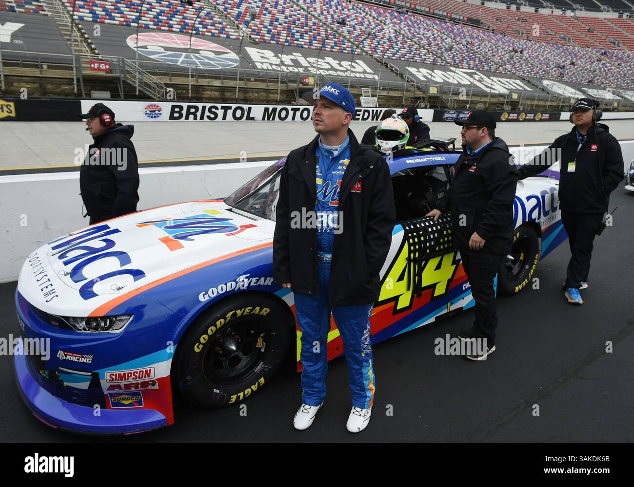 BRISTOL, TN - APRIL 12: Brennan Poole (#44 Alpha Prime Racing Macc Door ...