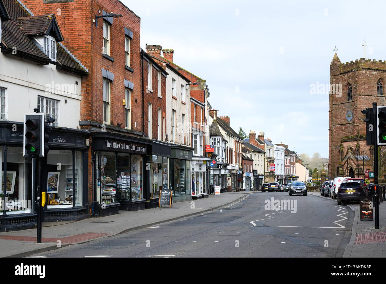 Newport, England, UK - March 30, 2025; Cityscape view along High Street ...