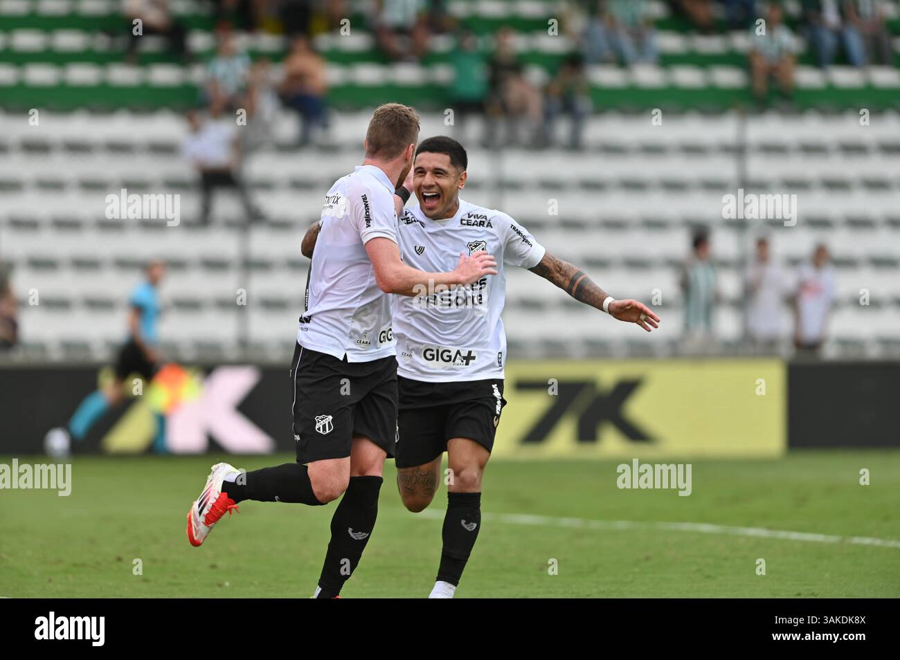 Caxias Do Sul, Brazil. 12th Apr, 2025. Images of the football match ...