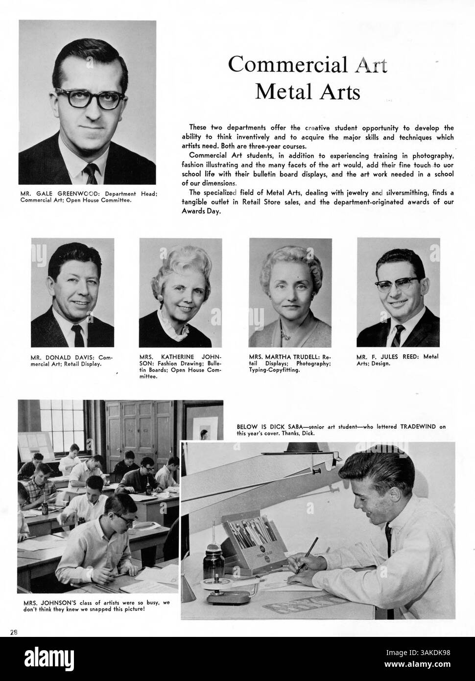 The 1964 'Tradewind' vocational yearbook details key moments from the ...