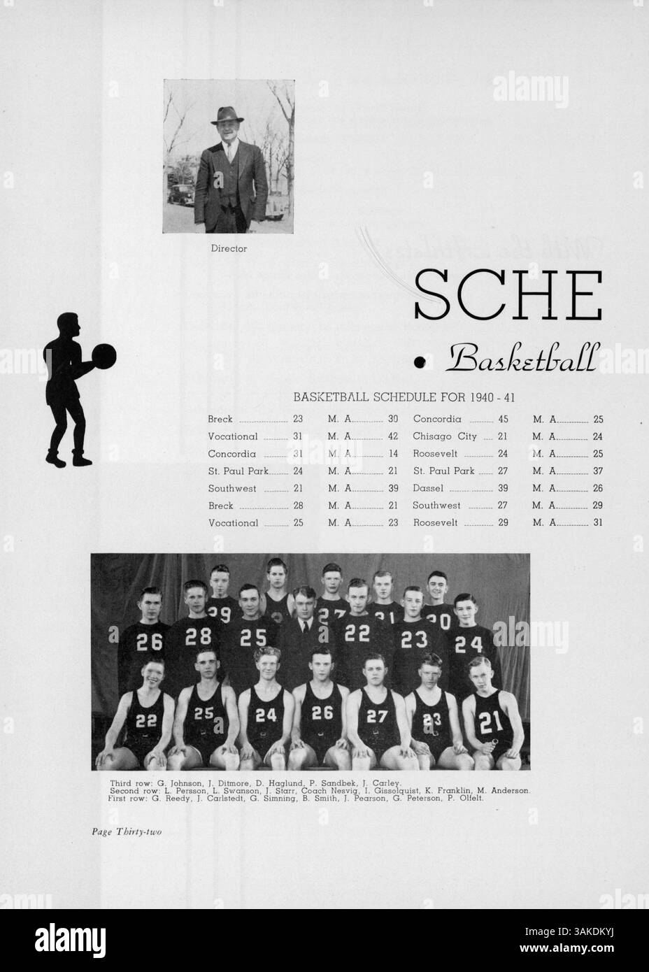 The 'Antler' yearbook of Minnehaha Academy from 1941 highlights the 1940-1941 academic year ...