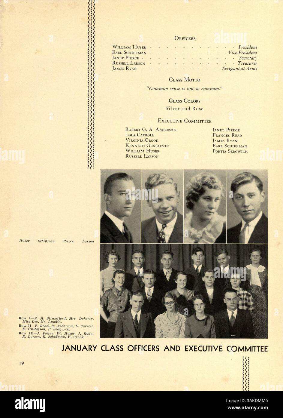 The 1935 Sagamore yearbook from Roosevelt High School showcases ...