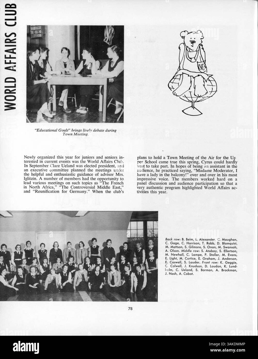 Tatler 1956 showcases the academic, athletic, and social highlights of ...