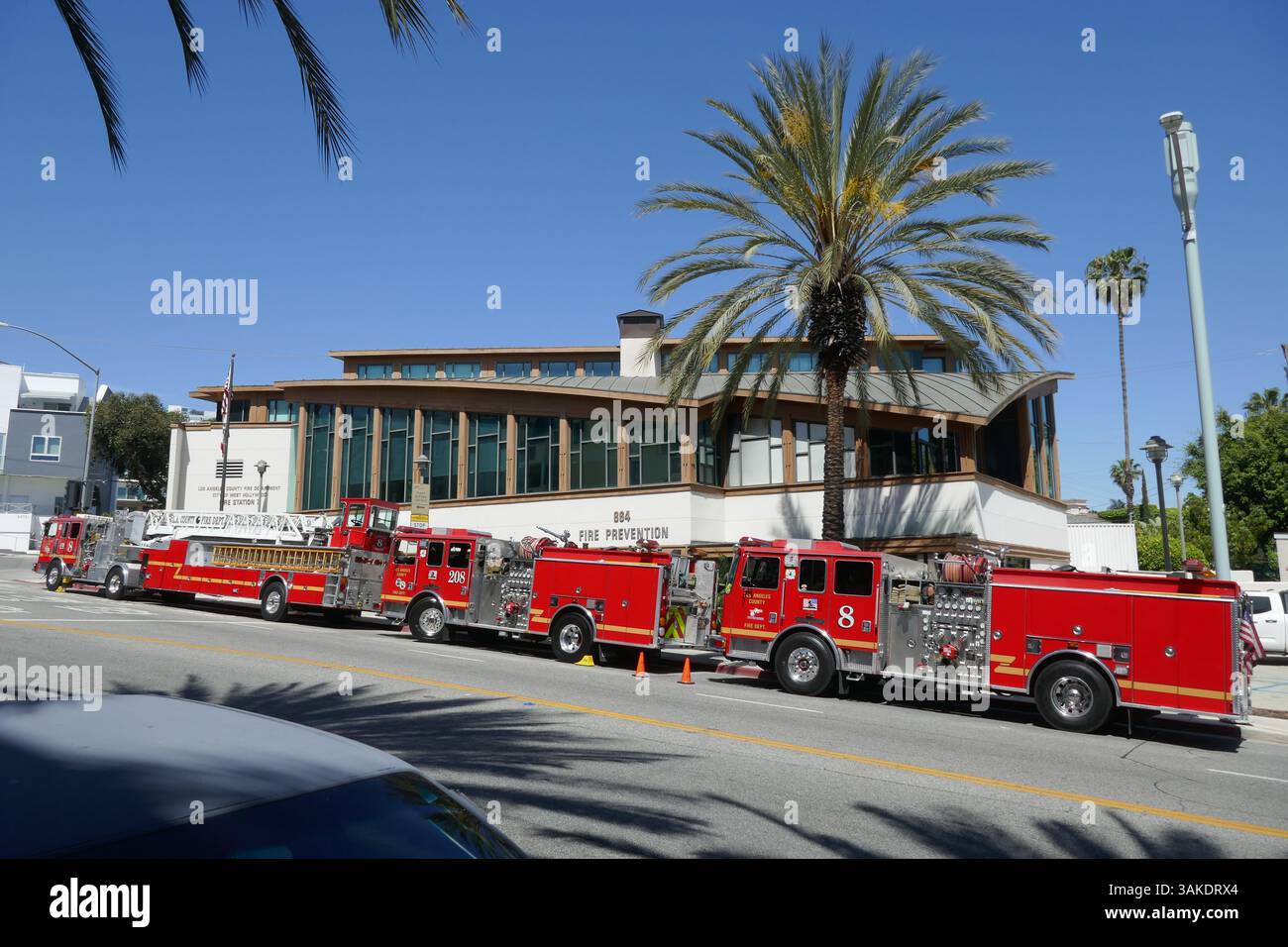 Los Angeles, California, USA 11th April 2025 LSFD Los Angeles City Fire ...