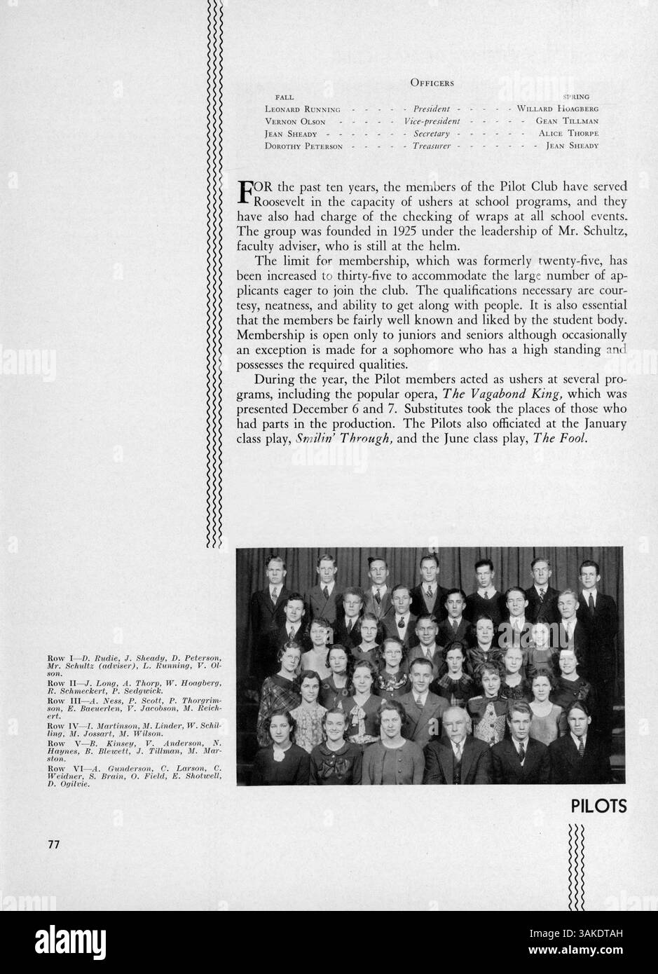 Roosevelt High School’s 1935 Sagamore yearbook documents students ...