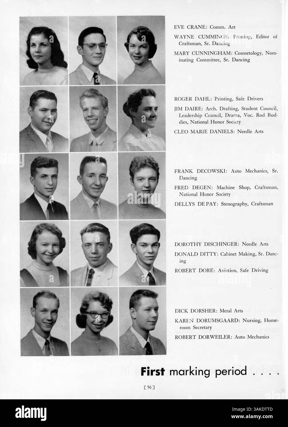 This annual yearbook from 1957, 'Tradewind,' captures key moments of ...