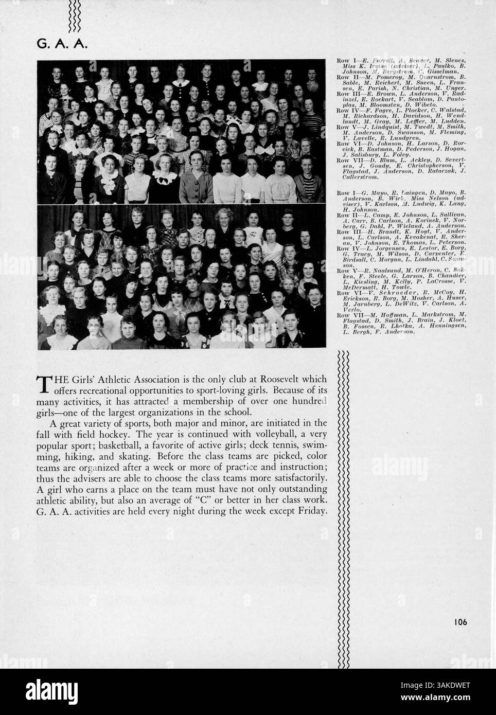 This 1935 Sagamore yearbook from Roosevelt High School captures student ...