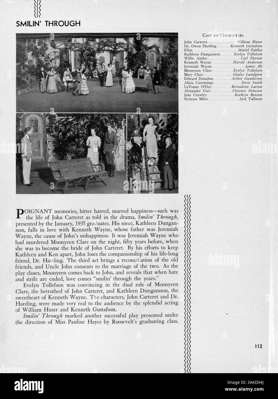 This 1935 Sagamore yearbook from Roosevelt High School features ...