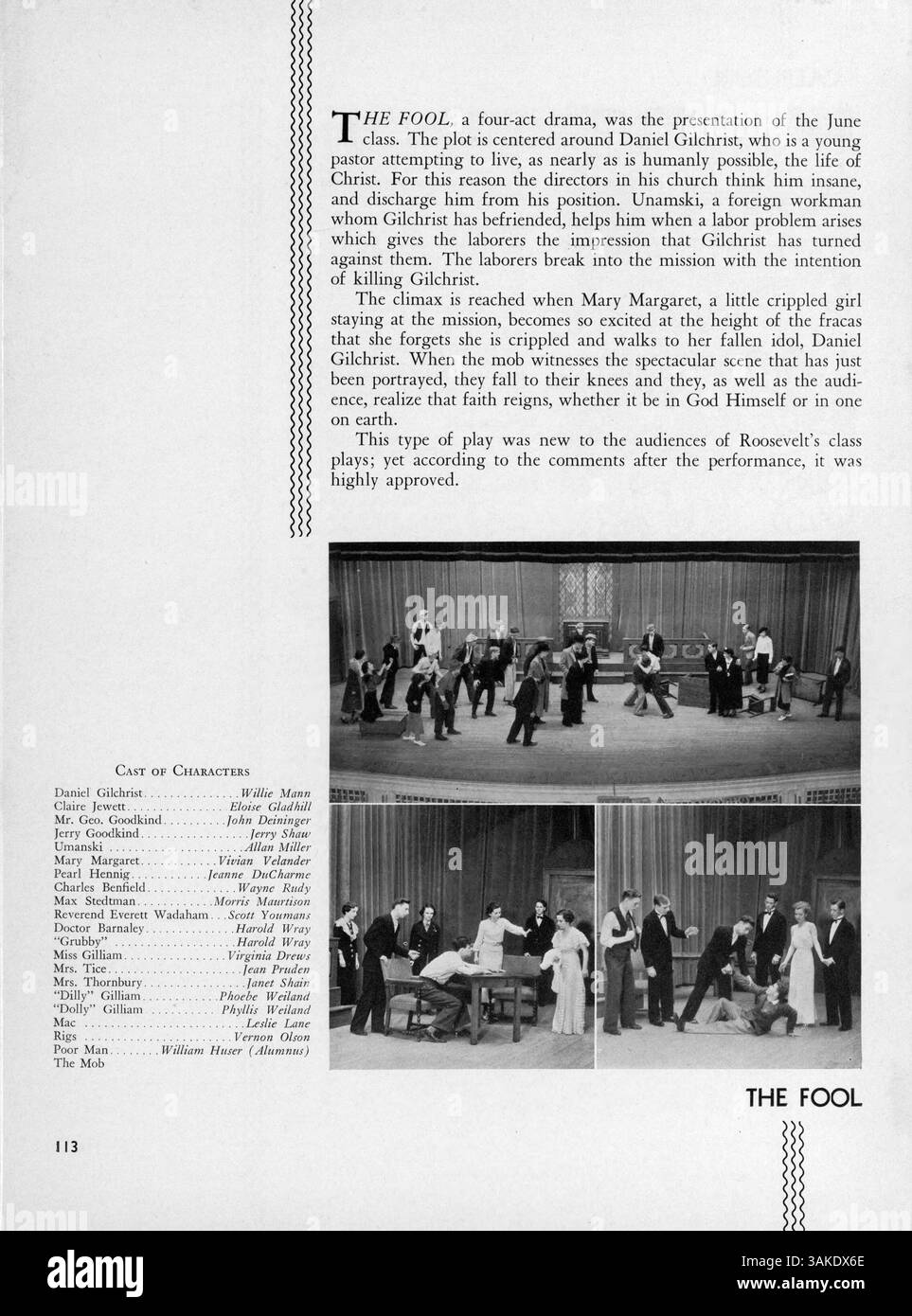 The 1935 Sagamore yearbook from Roosevelt High School documents students, faculty, athletic ...