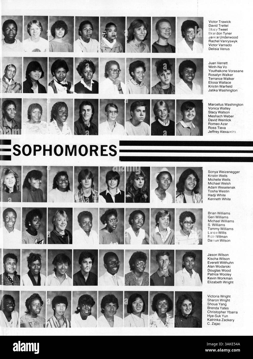 The 1986 yearbook from North High School captures student and teacher ...