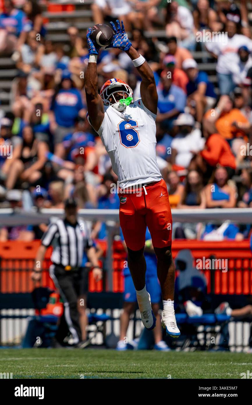 GAINESVILLE, FL - APRIL 12: Florida Gators wide receiver Dallas Wilson ...