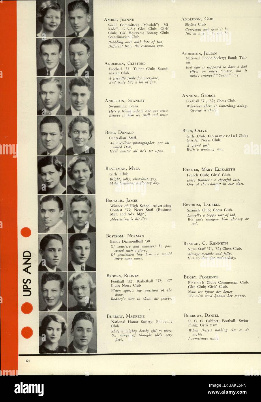 This yearbook from 1934 highlights the student body, athletics, clubs ...