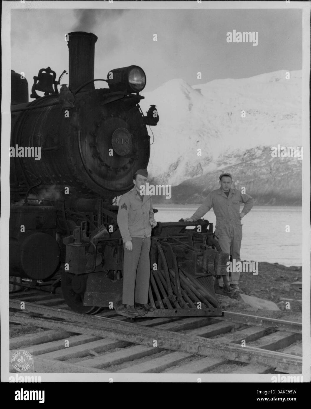 Sergeant Howard D. Eidem and Private L. Curtis Lee are pictured at an ...