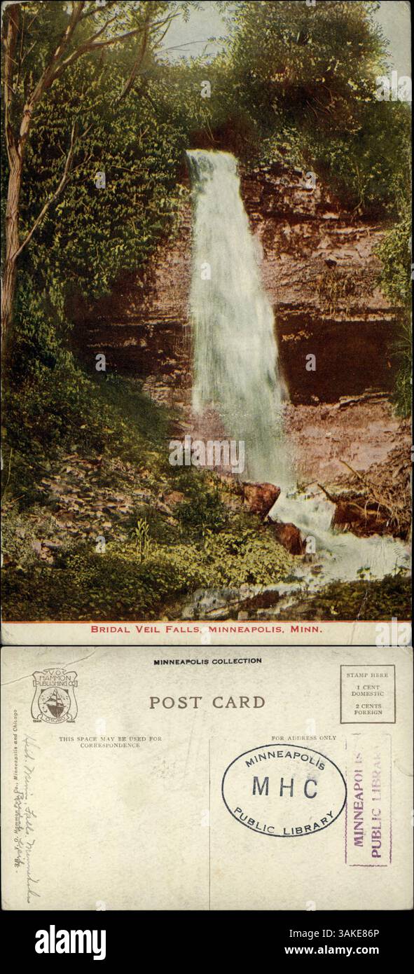 Bridal Veil Falls, located in Minneapolis, is a scenic natural landmark ...