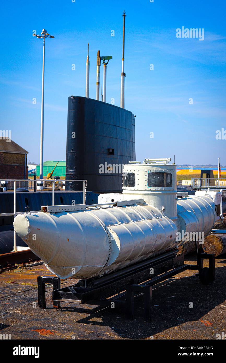 HMS Ocelot at Chatham Historic Dockyard, Medway, Kent. England UK Stock ...