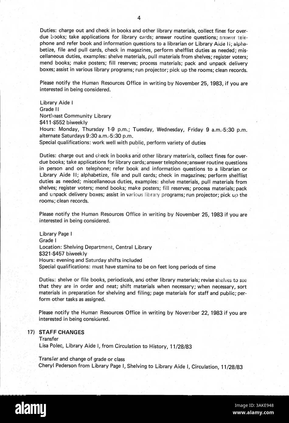 The 1983 Minneapolis Public Library Official Bulletin provides weekly ...