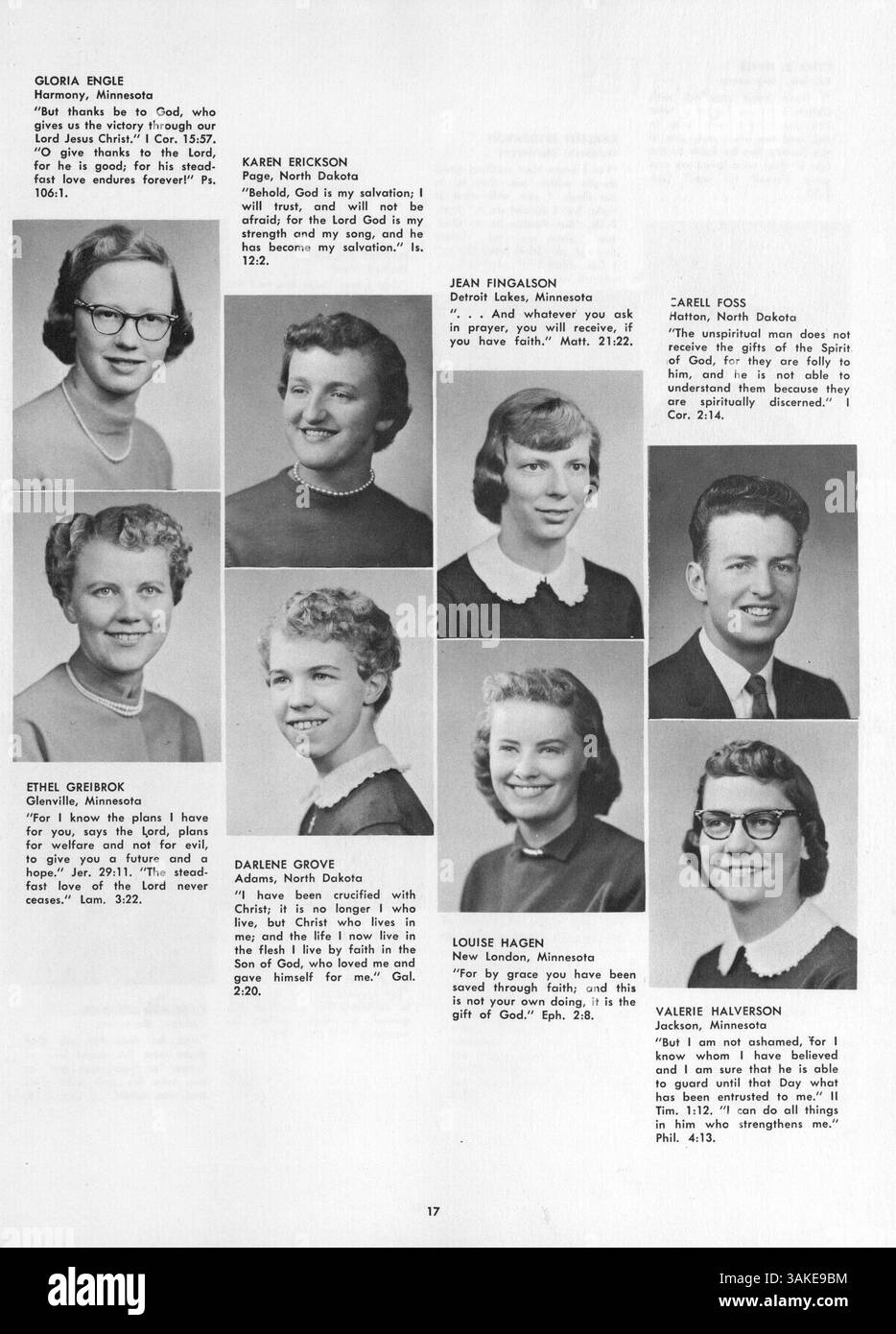 The 1957 Lutheran Bible Institute yearbook, The Reflector, documents ...