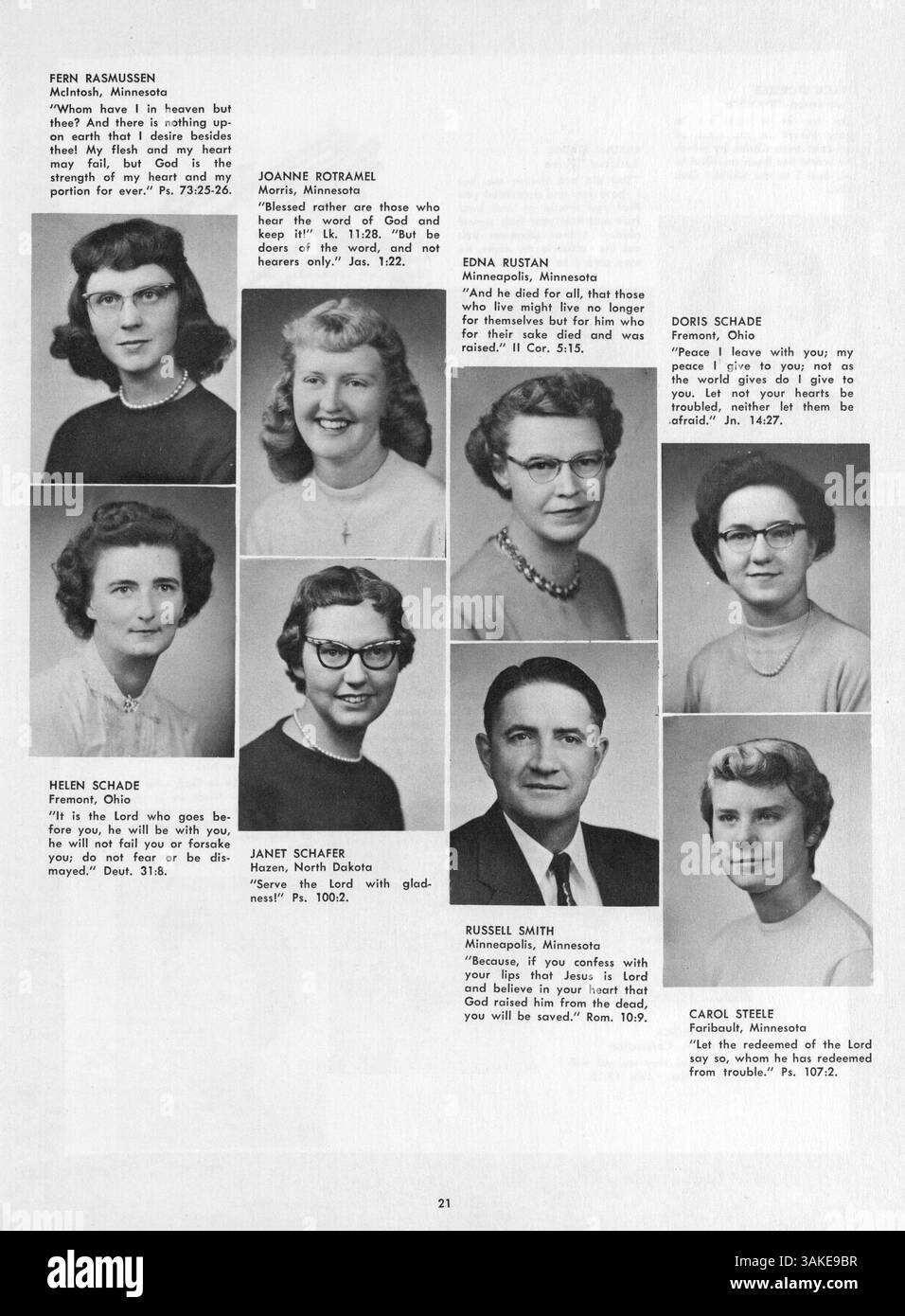 The Reflector yearbook from 1957 highlights the Lutheran Bible ...