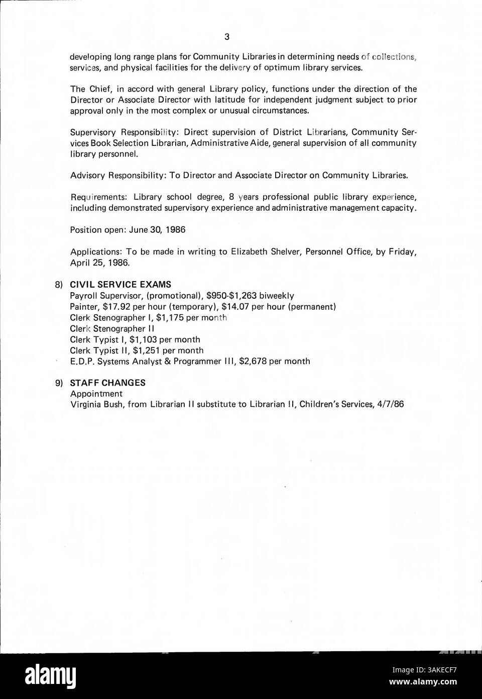 The weekly bulletin for Minneapolis Public Library employees in 1986 ...