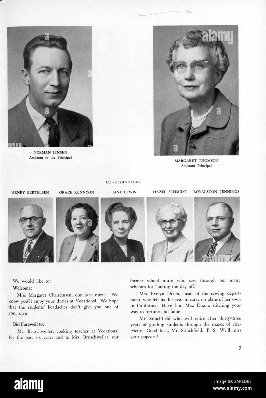 This 1954 high school yearbook documents students, teachers, clubs ...