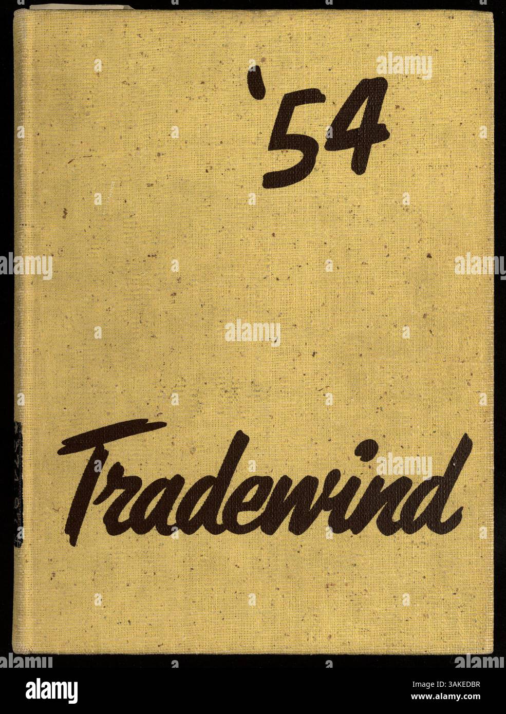 This high school yearbook from 1954 records significant events ...