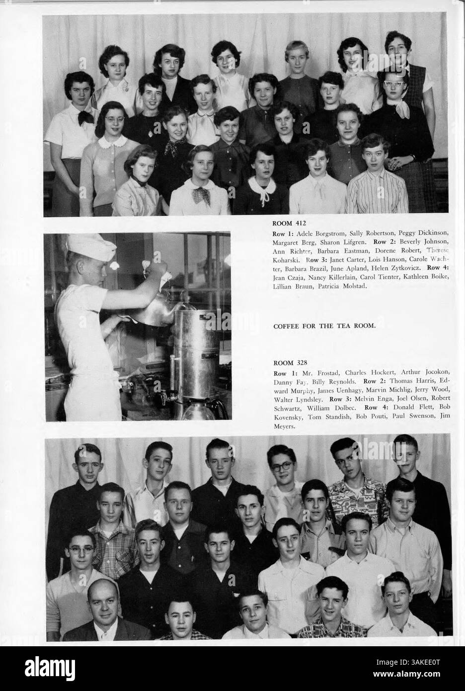 This 1954 high school yearbook features students, teachers, clubs ...