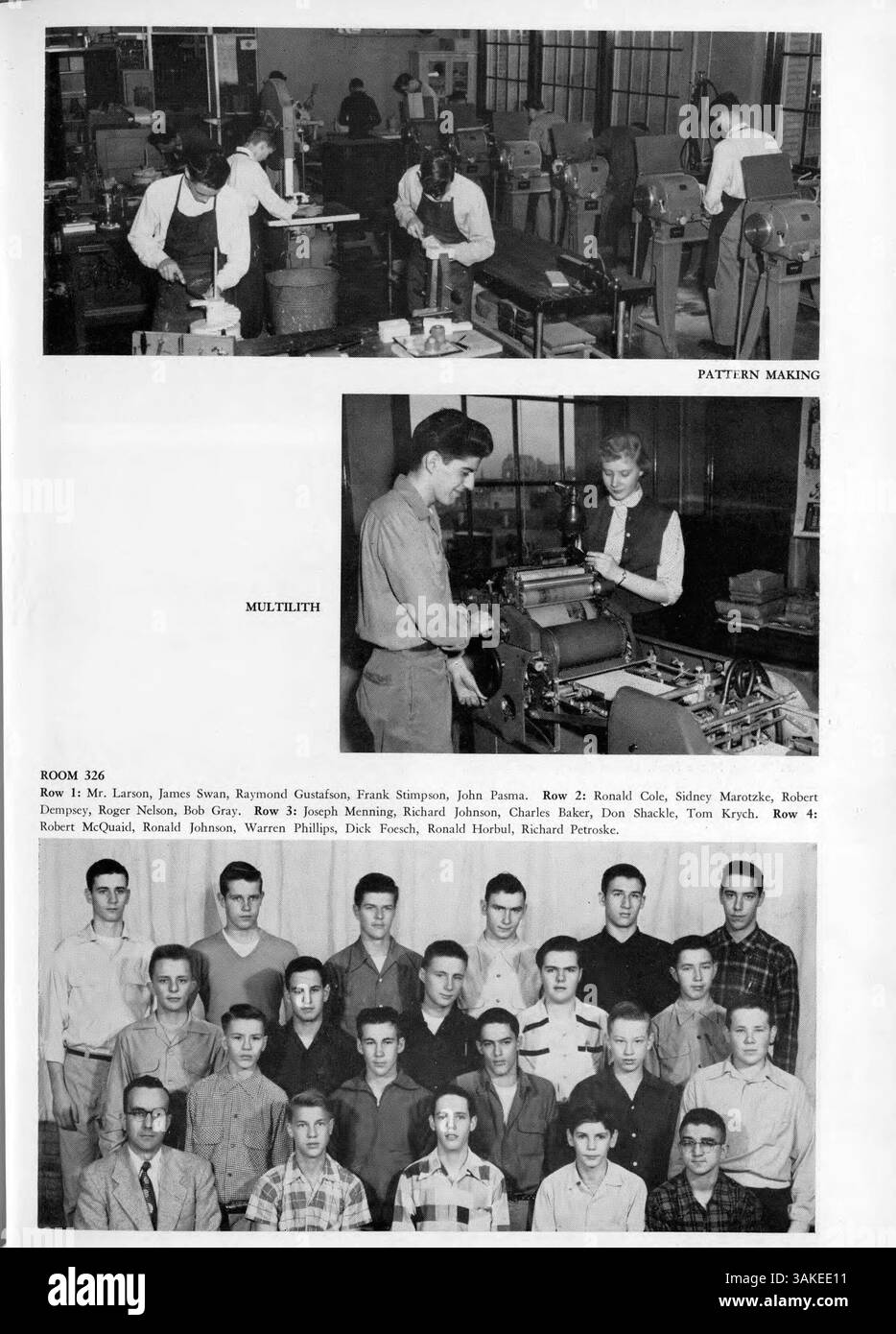 This yearbook from 1954 captures the high school year’s events, student ...