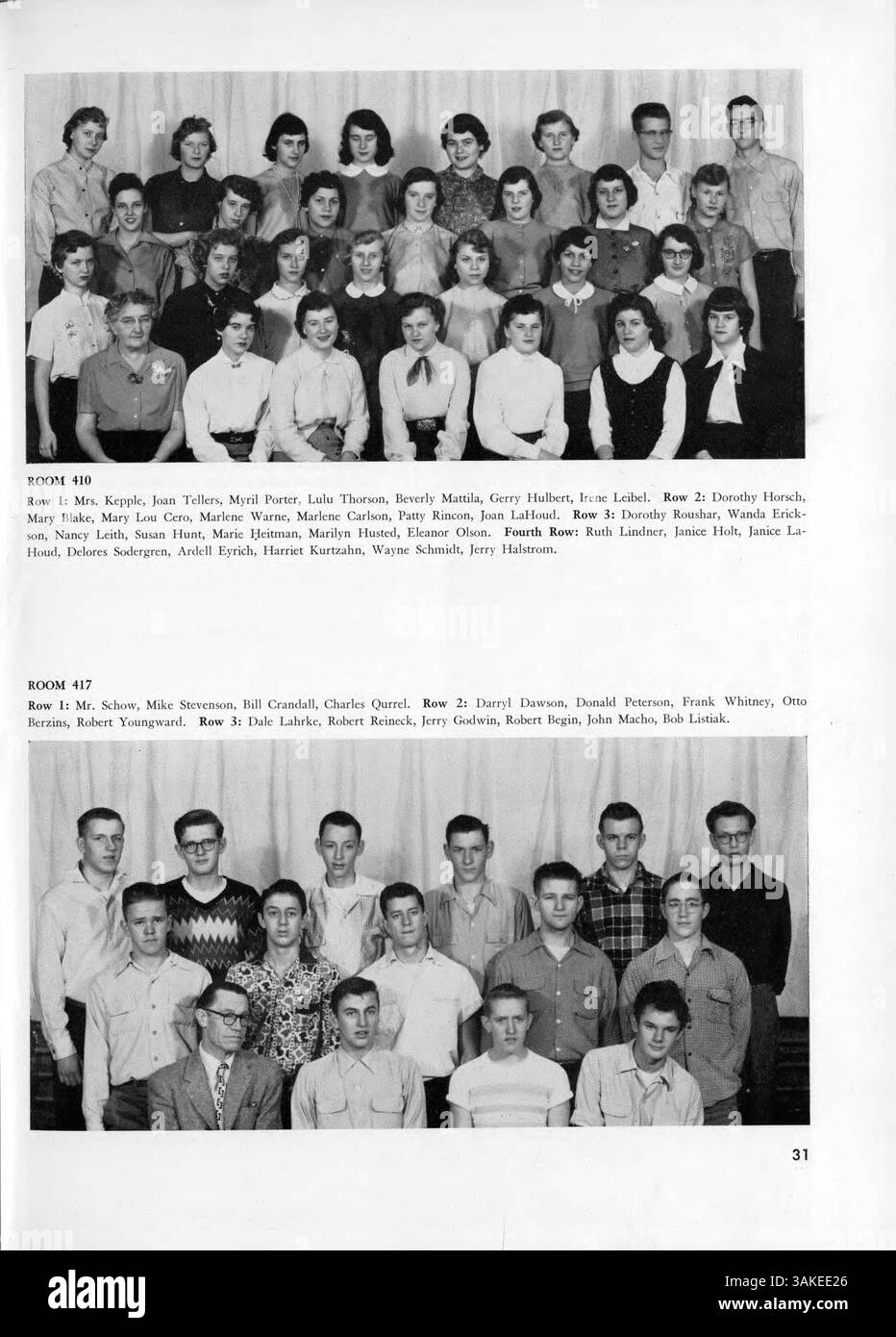 This high school yearbook from 1954 highlights students, teachers ...