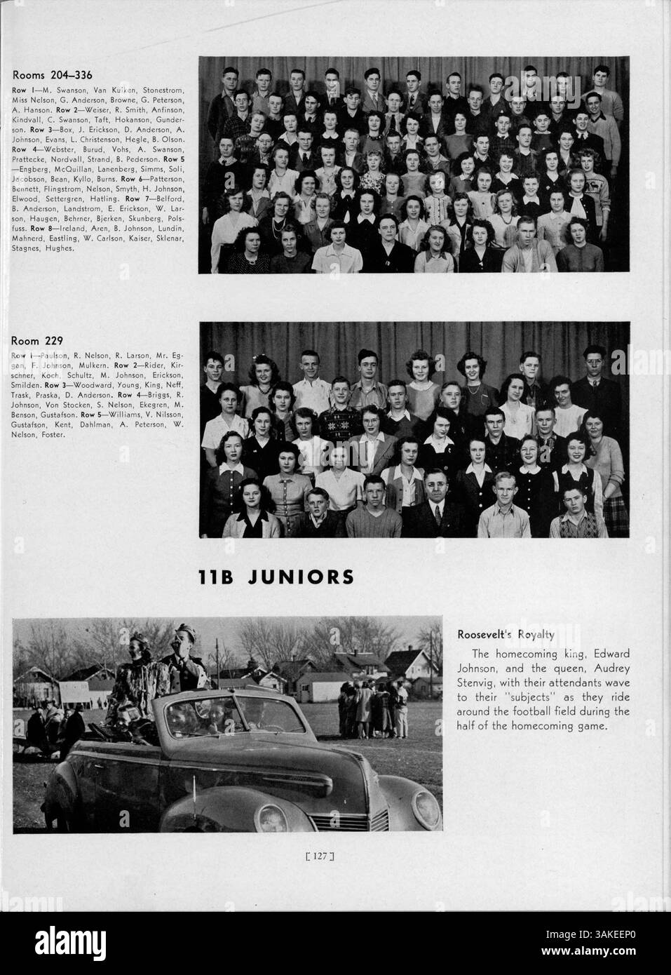 The 1943 Sagamore Yearbook from Roosevelt High School provides a visual ...