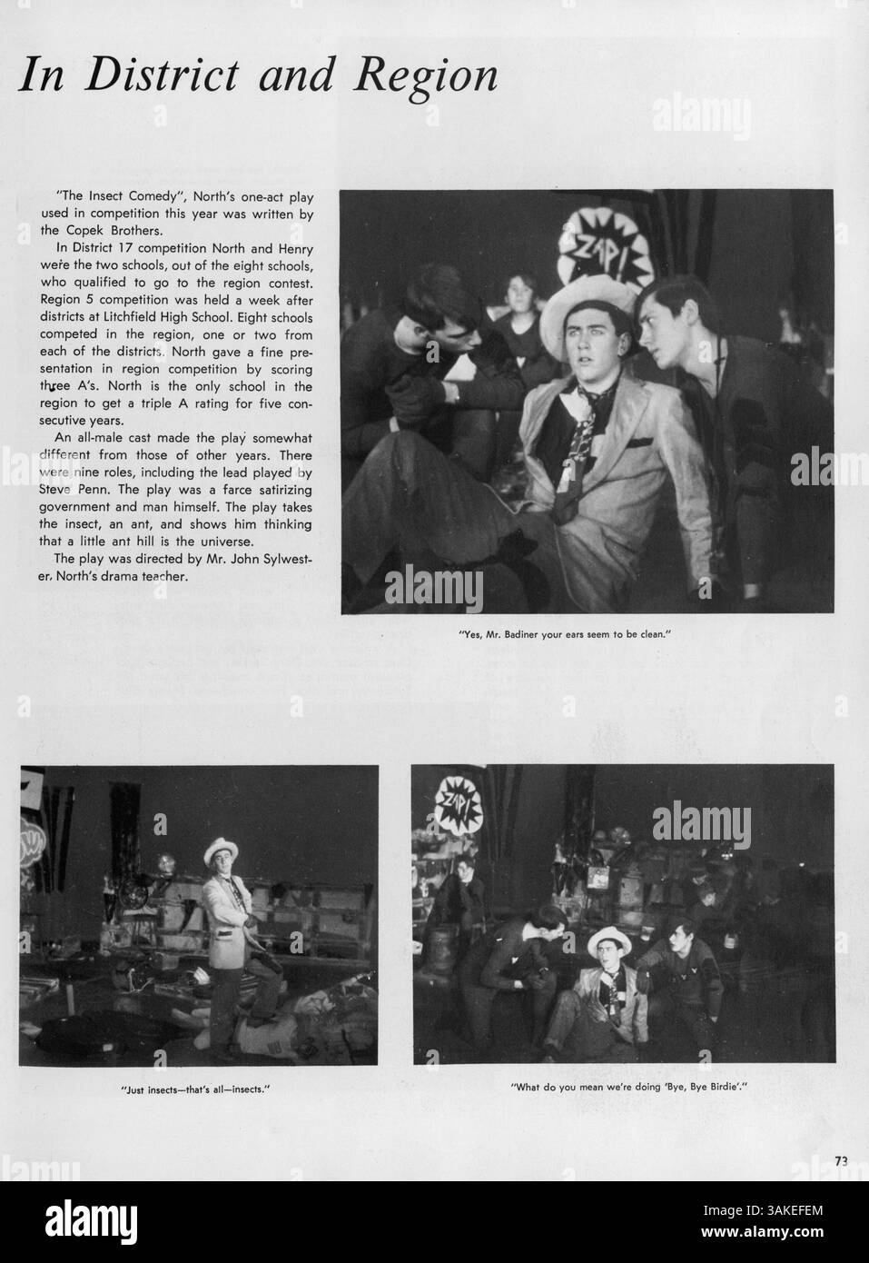 The 1968 Polaris yearbook from North High School documents key events ...
