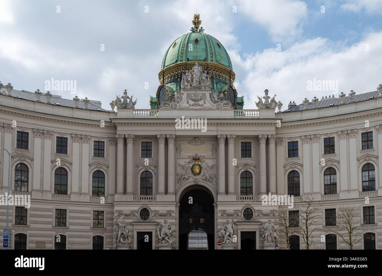 Walking in spring Vienna, city centre with beautiful buildings, museums ...