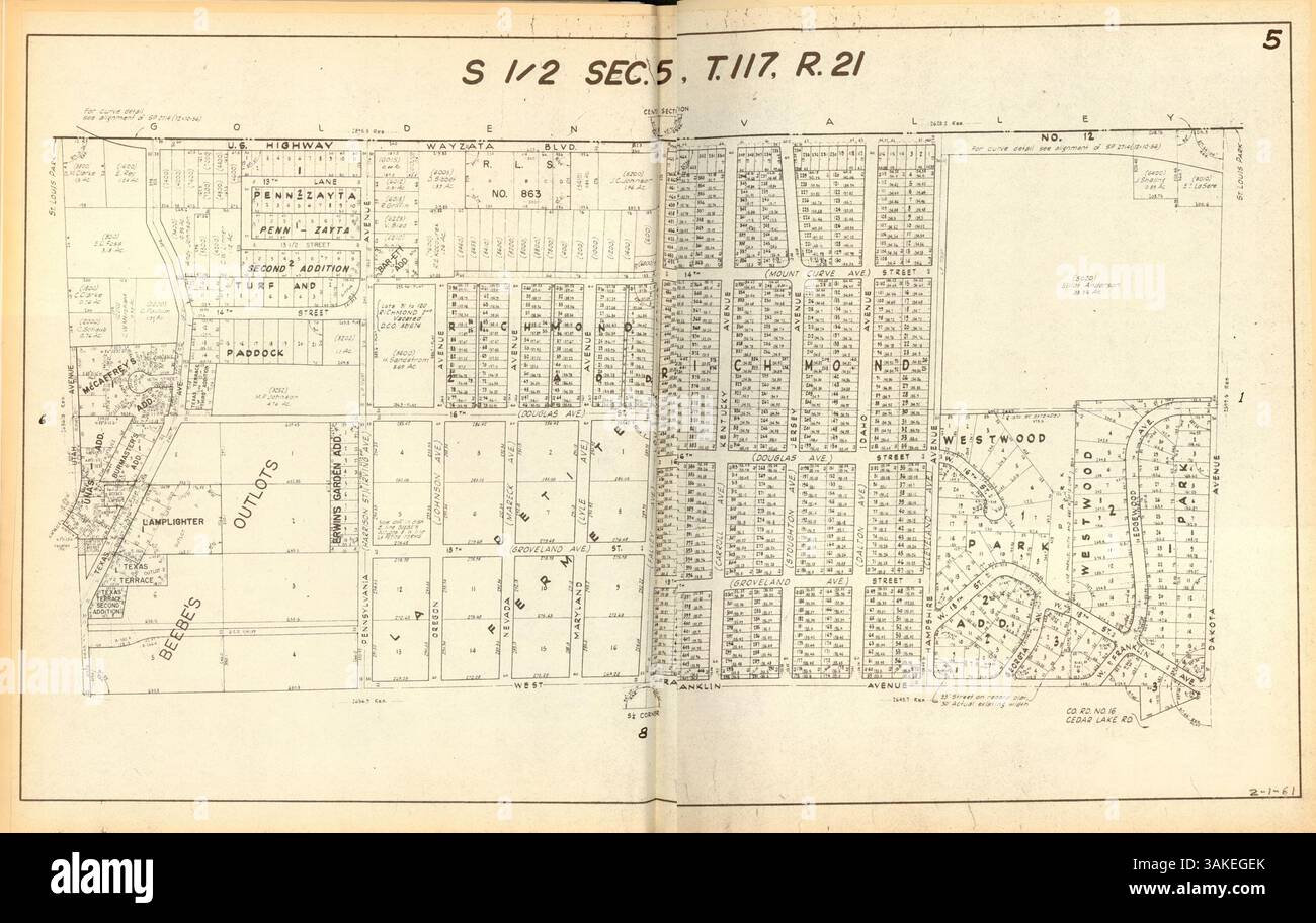 The atlas of St. Louis Park and Morningside includes detailed maps that ...