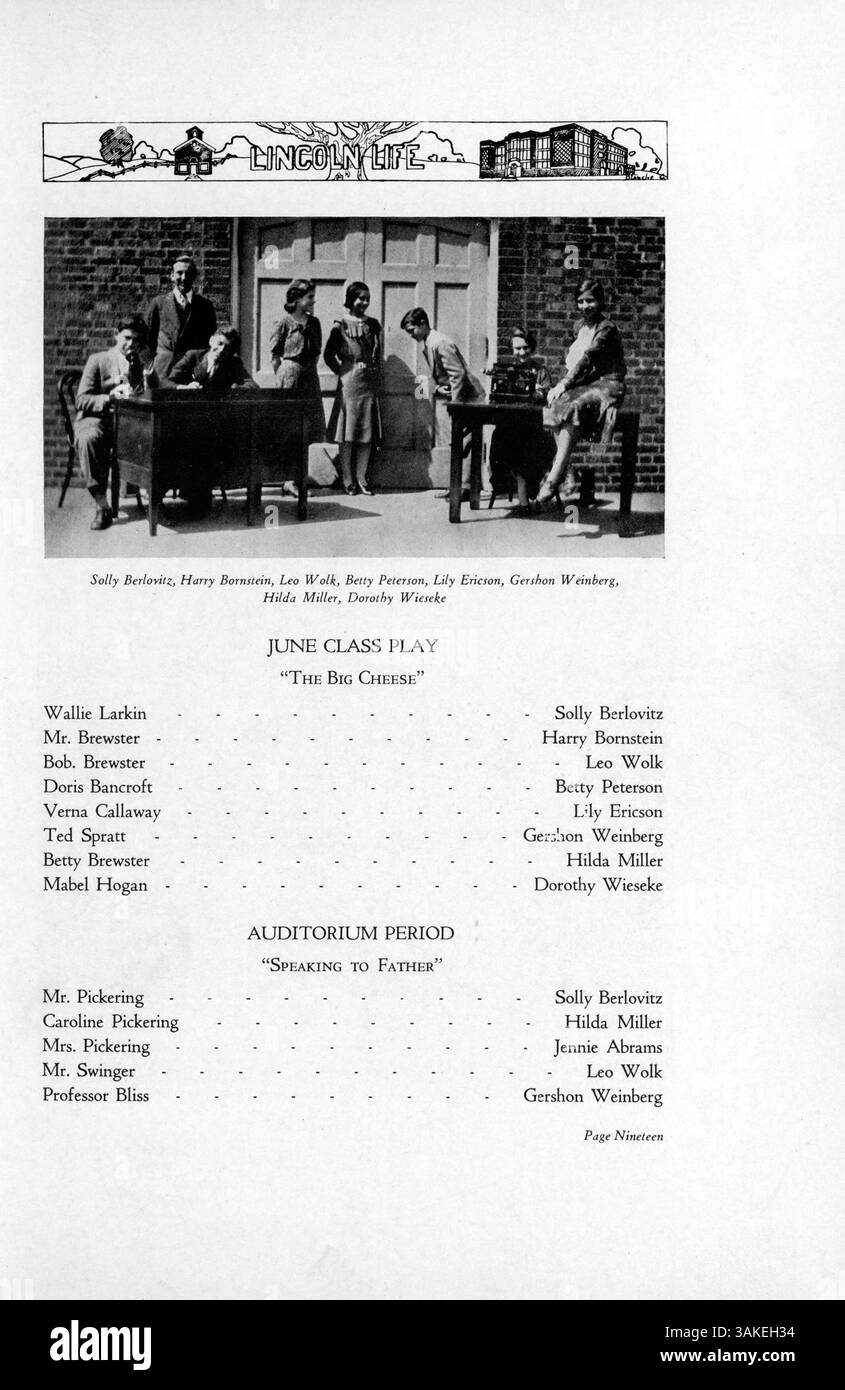 The 1931 Lincoln Jr. High Yearbook, 'The Lincoln Life of Growth ...