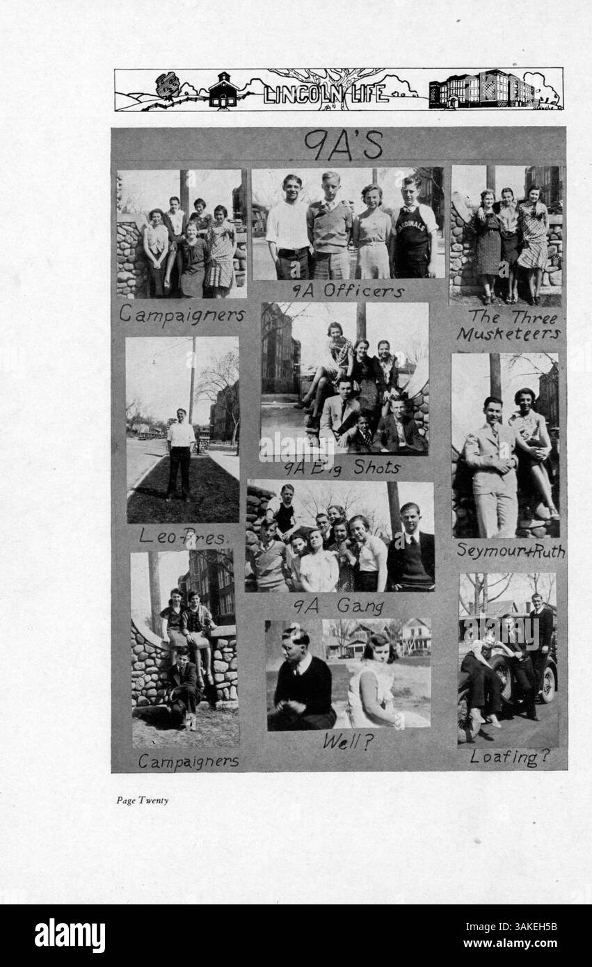 The 1931 'Lincoln Life of Growth' Yearbook from Lincoln Jr. High ...