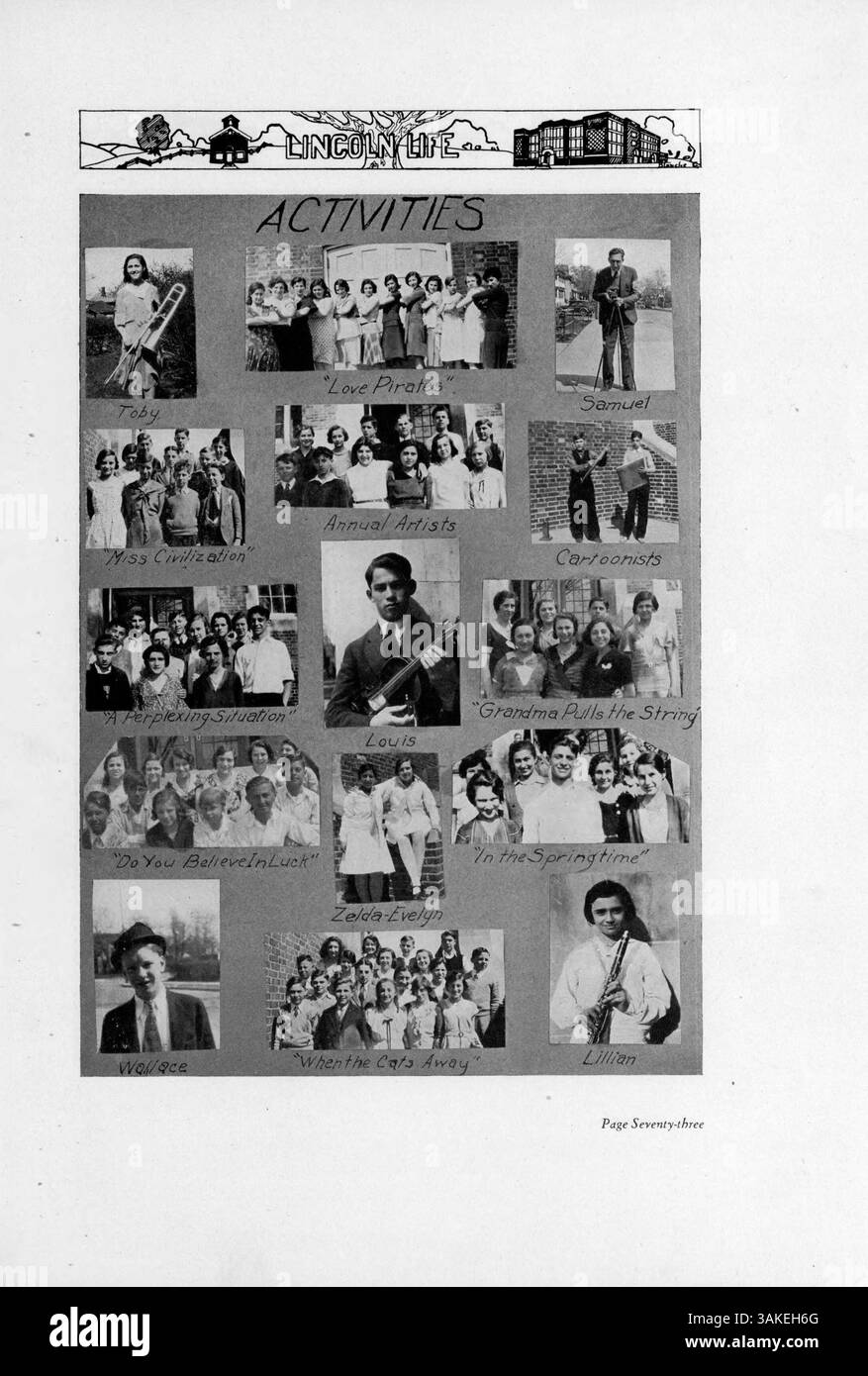 The 'Lincoln Life of Growth' Yearbook from 1931 at Lincoln Jr. High ...