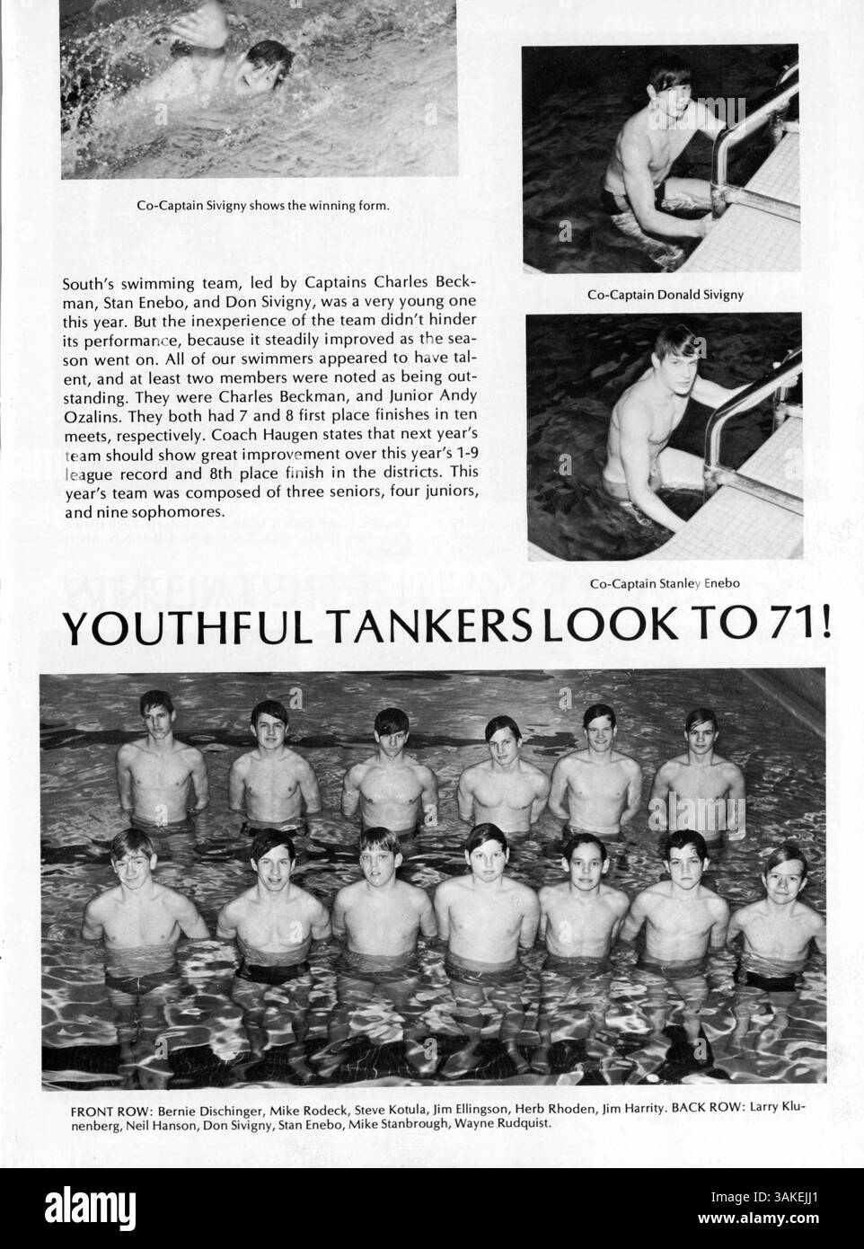 The 'Tiger '70' yearbook from South High provides a detailed record of ...