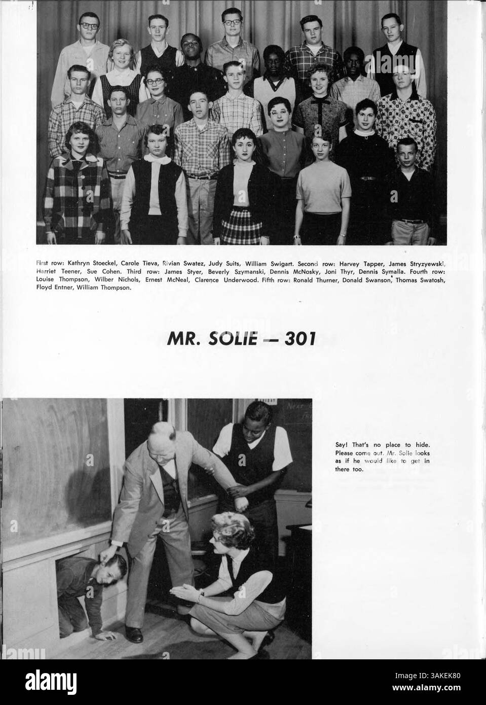 This 1957 yearbook from North High School documents students, teachers ...