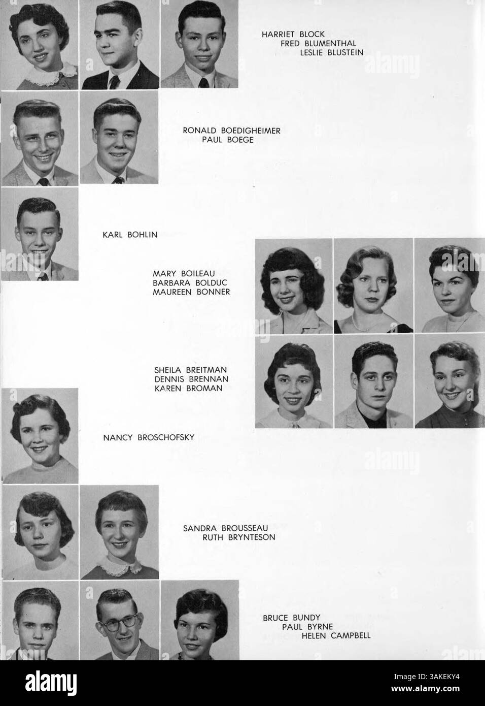 The 1957 yearbook of North High features portraits of students, faculty ...