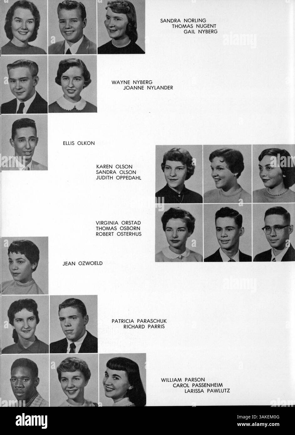 The 1957 North High yearbook captures student life, faculty, athletics ...