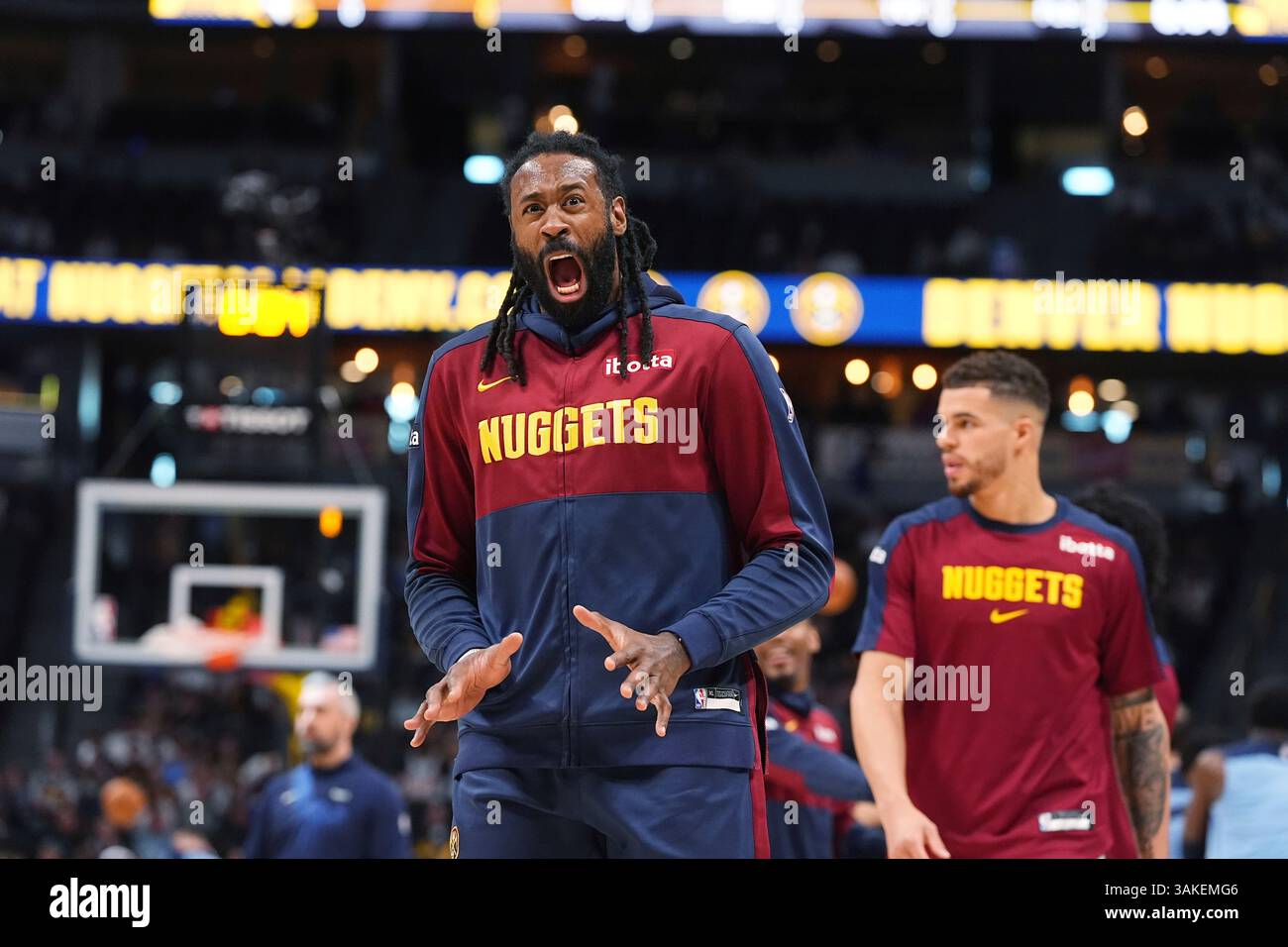 Denver Nuggets center DeAndre Jordan (6) in the first half of an NBA ...