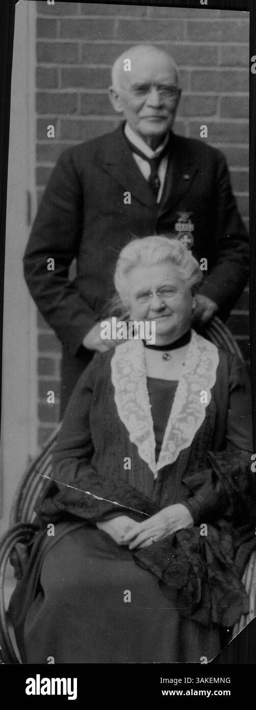 This image features Judge Ell Torrance and his wife, Mrs. Torrance, capturing a moment in time ...