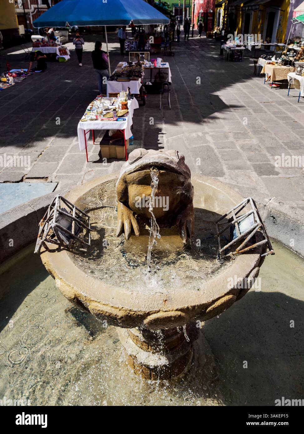Frog Fountain at Plazuela de los Sapos, Alley of the frogs, Los Sapos ...