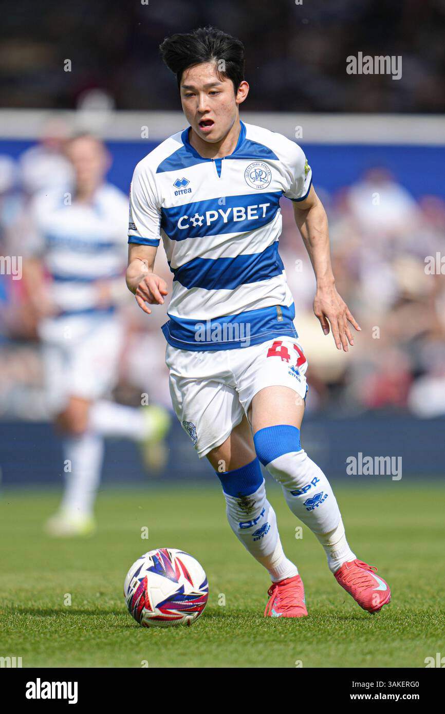 Yang Min-Hyeok of Queens Park Rangers during the Sky Bet Championship ...