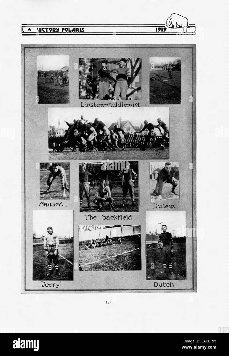 The 1919 Polaris Yearbook from North High School records the academic ...