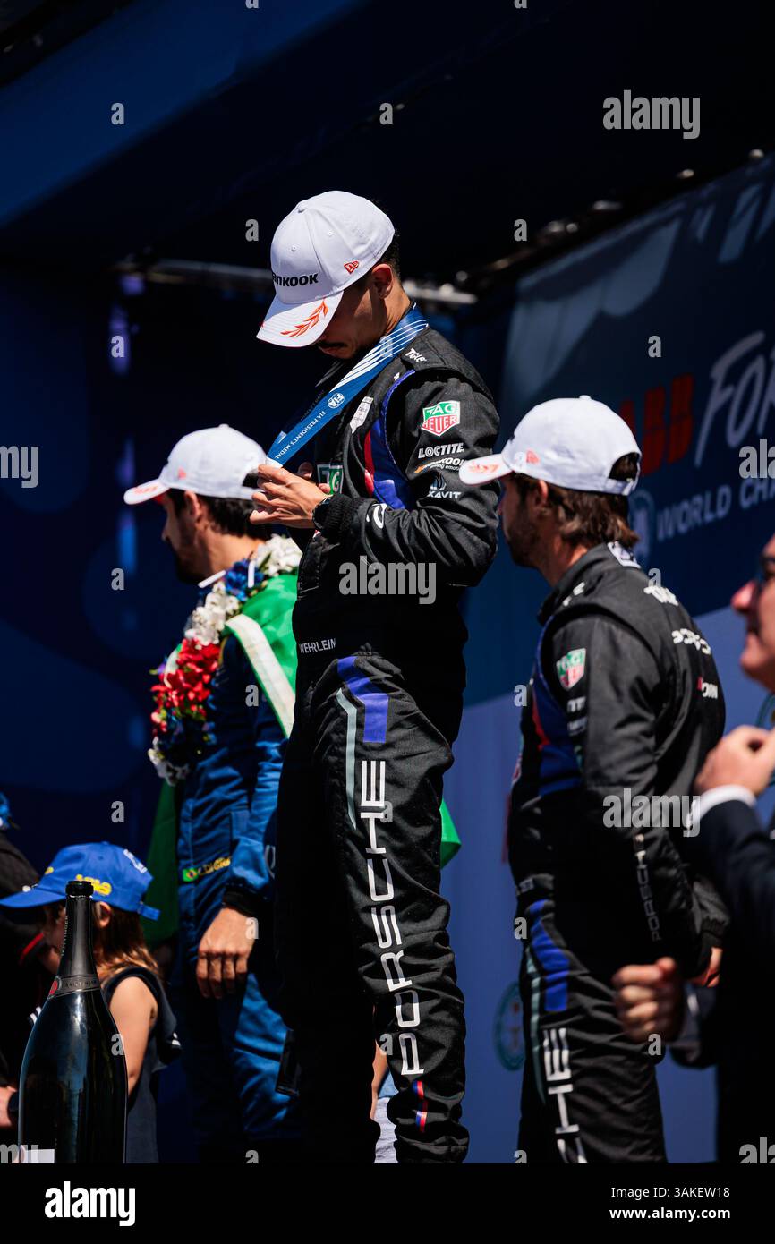 FIA Medal at podium, during the Miami ePrix, 5th round of the 2024-25 ...